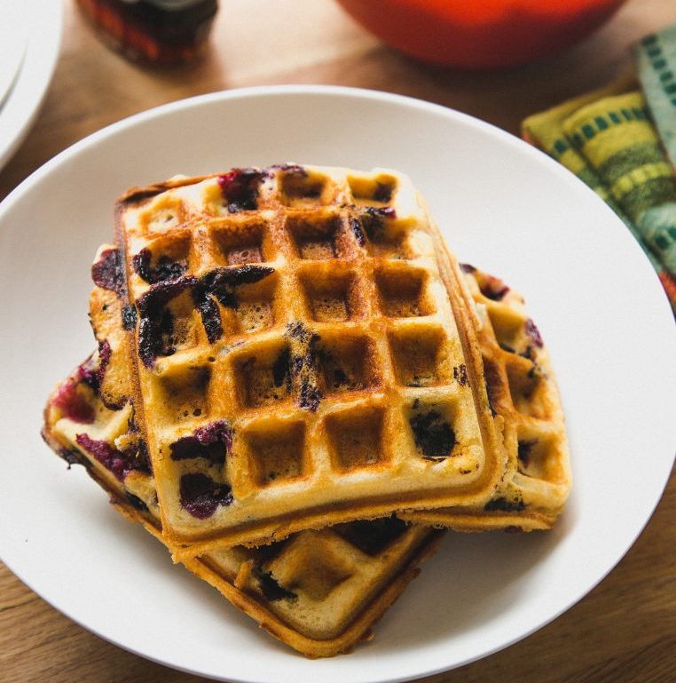 gluten-free blueberry waffles recipe makes a wholesome breakfast